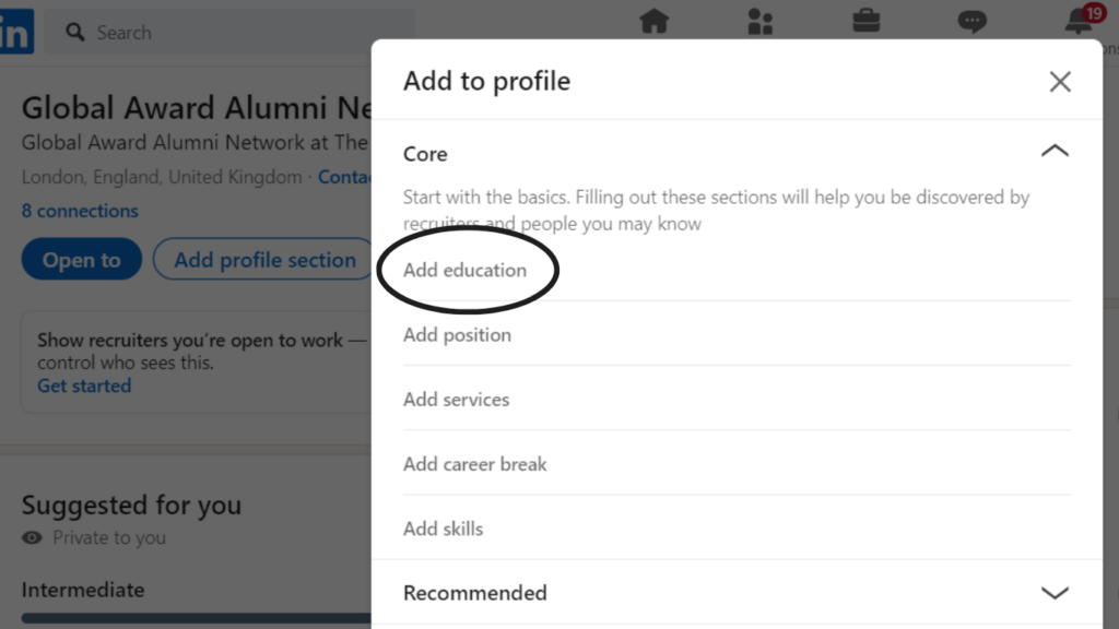LinkedIn Alumni - Intaward